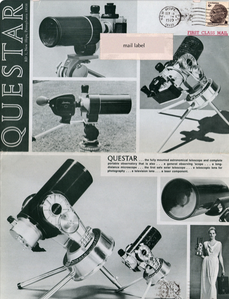 A magazine cover with a telescopeDescription automatically generated ...