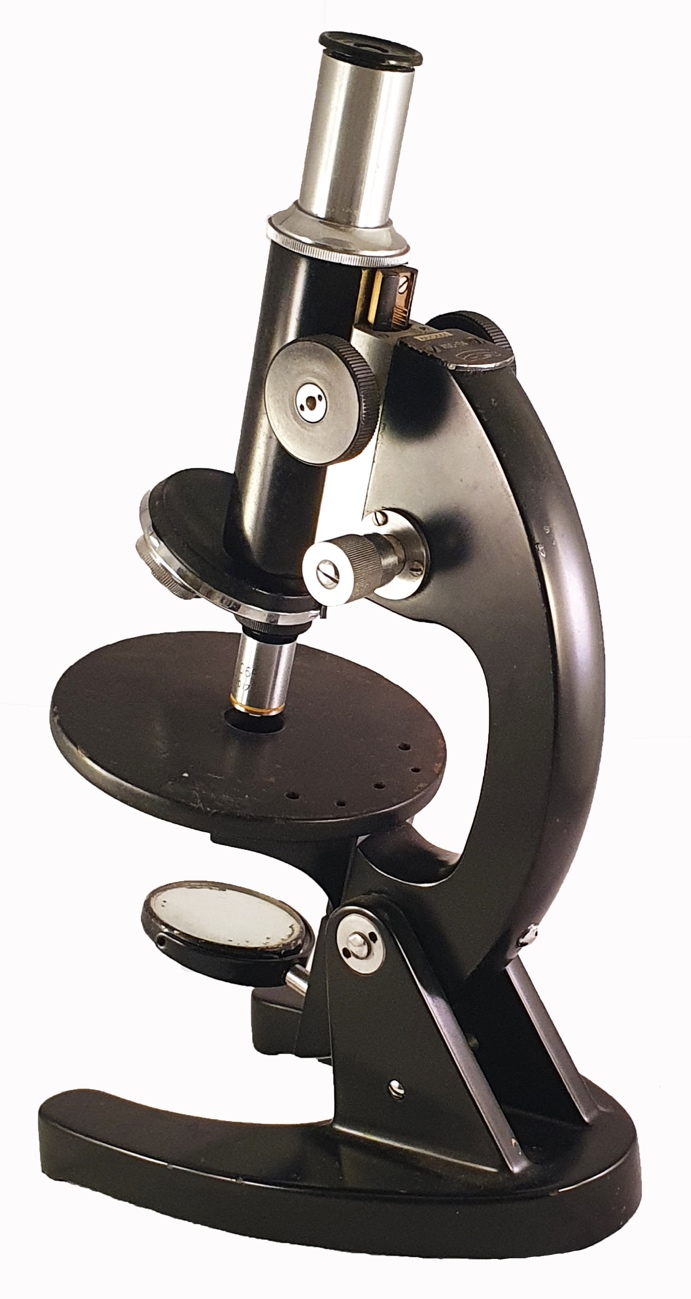 Close-up of a microscopeDescription automatically generated