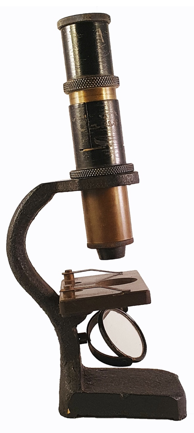 A close-up of a microscopeDescription automatically generated with low ...