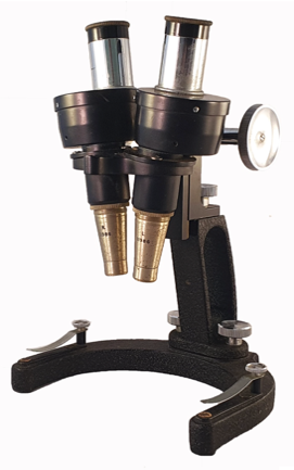 A close-up of a microscopeDescription automatically generated